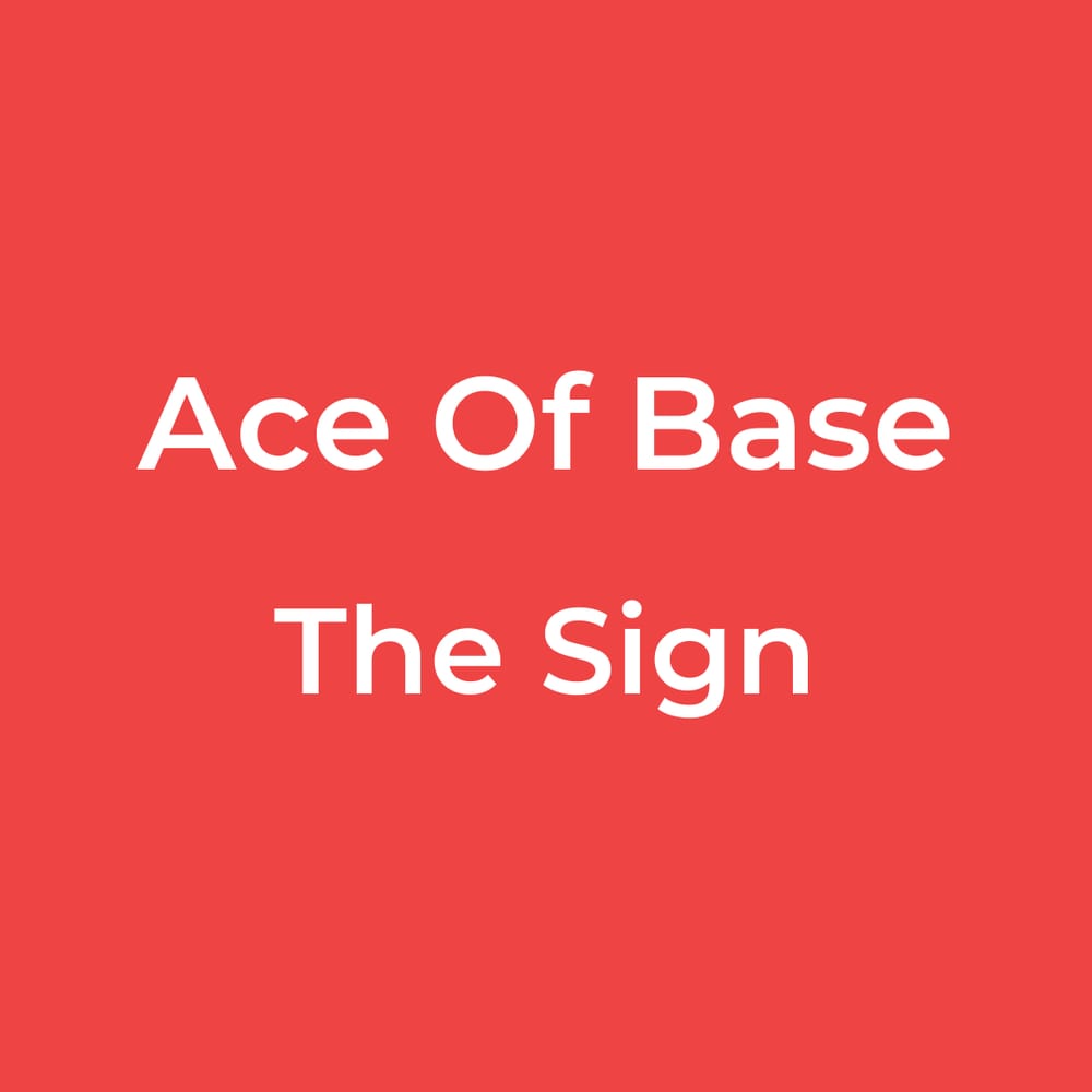 Sunfly Karaoke | The Sign - Ace Of Base