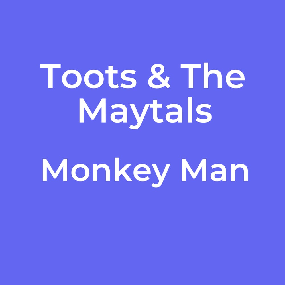 Sunfly Karaoke | Monkey Man - Toots & The Maytals
